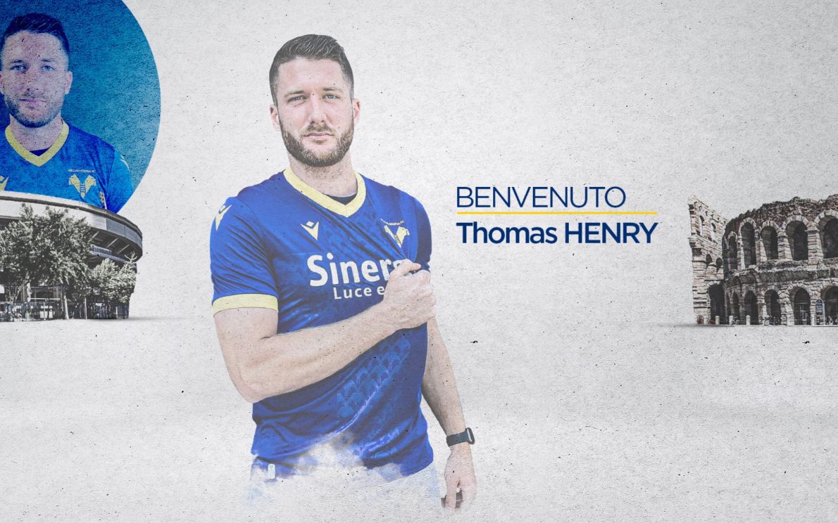 Ufficiale: Thomas Henry é un nuovo attaccante del Verona, contratto di ...