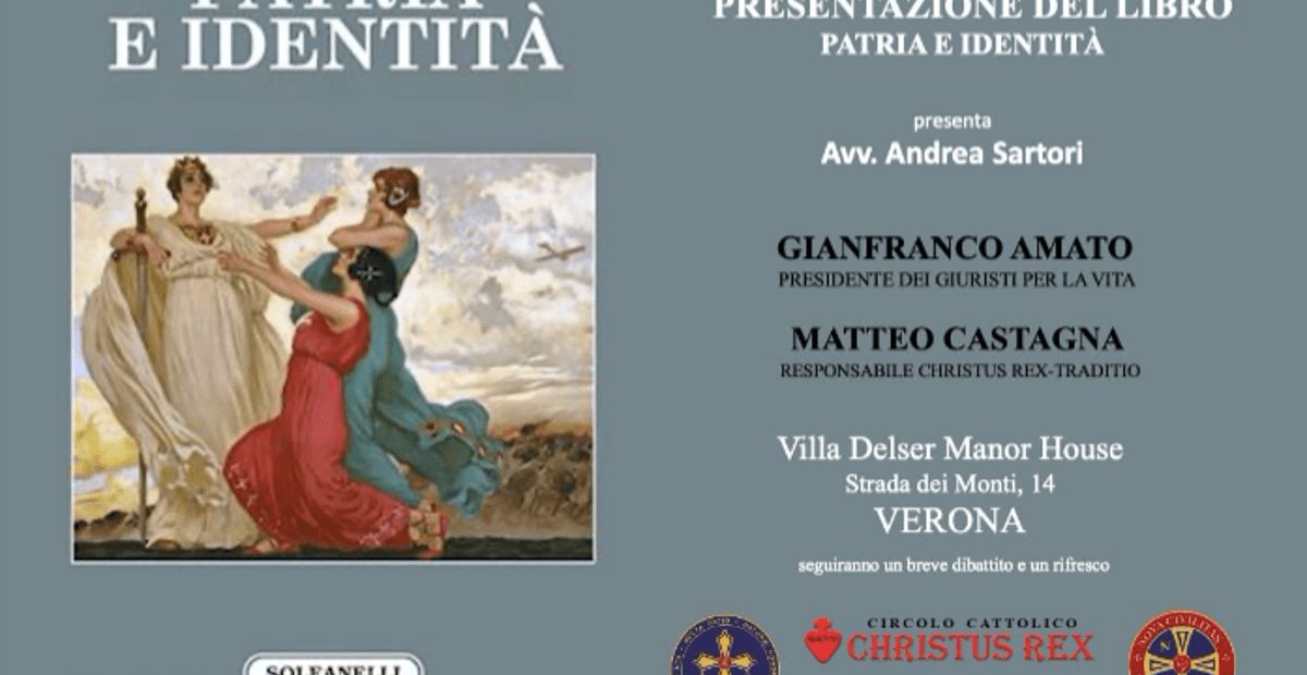 "Patria e identità", presentazione del libro a Villa Delser Manor House ...