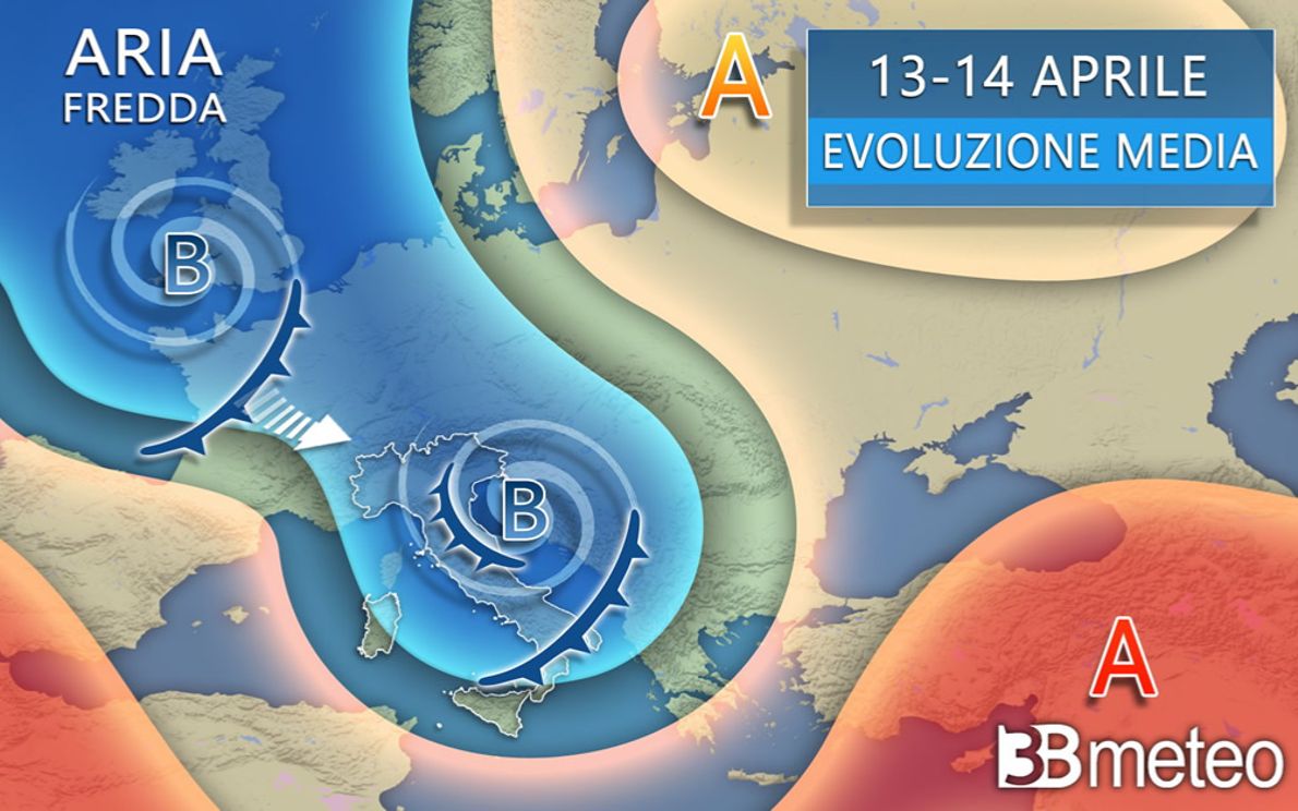 Stanno per tornare piogge (finalmente anche al Nord): temporali, freddo tardivo e neve a quote ...
