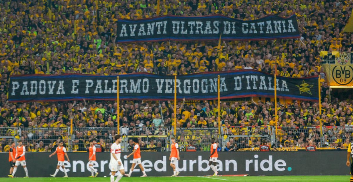 STRISCIONI | Scontri in Coppa Italia, la Südtribüne attacca gli ultras ...